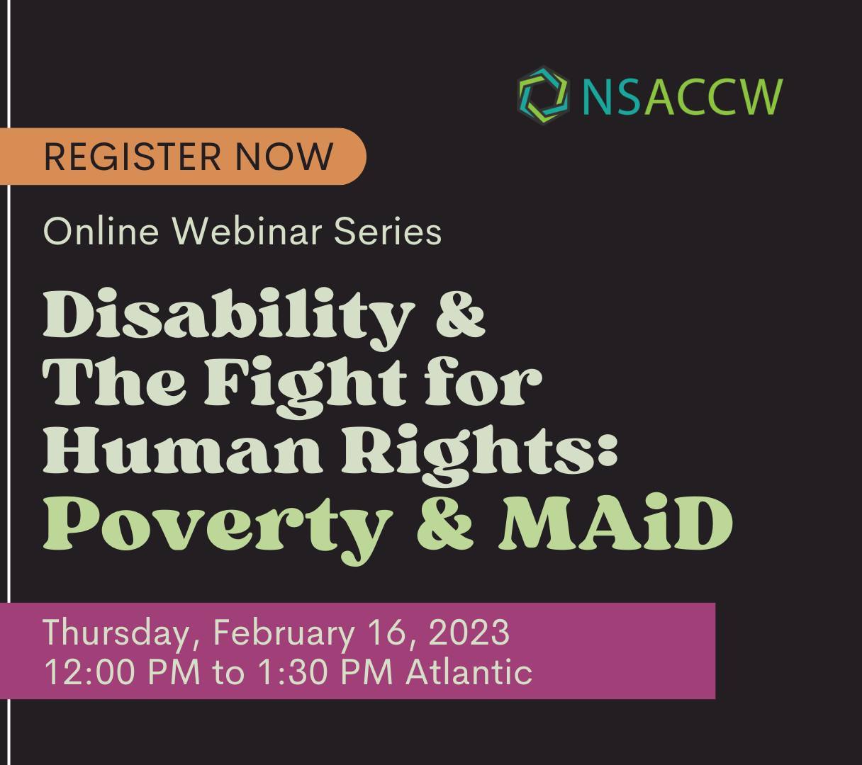 Disability & the fight for human rights: Poverty and MAID - Disability ...